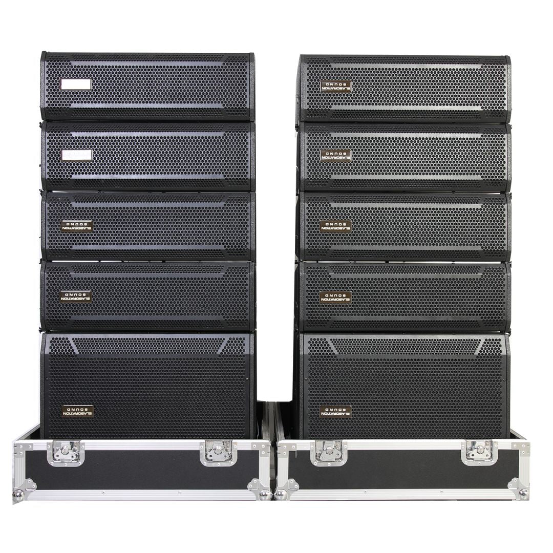 ES15LA-DSP: Sistema Line Array Attivo con Subwoofer DSP – 1400W Totali ...